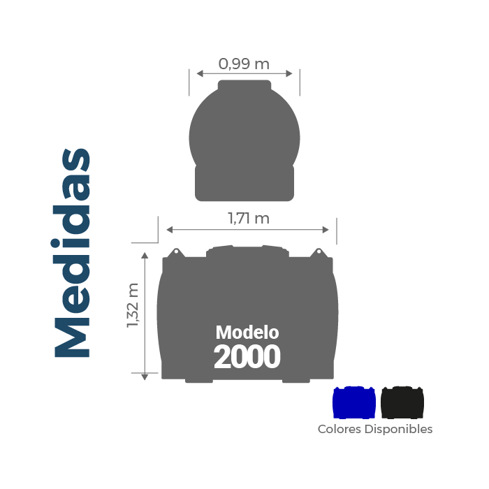 👉Tanque cisterna 2000lts. Resinca