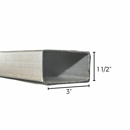 👉Tubo rectangular 3 x 1 1/2 x 6mts 1.mm
